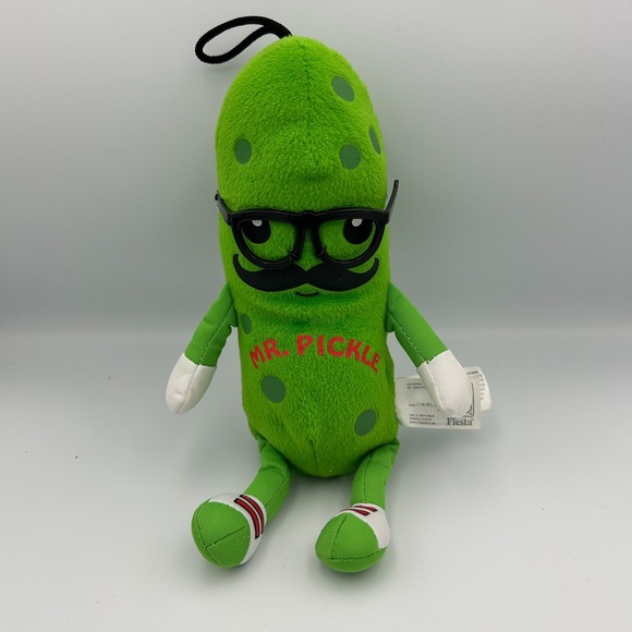 Fiesta | Toys | Fiesta Toys Mr Pickle Plush 2 Glasses Mustache Soft Toy ...